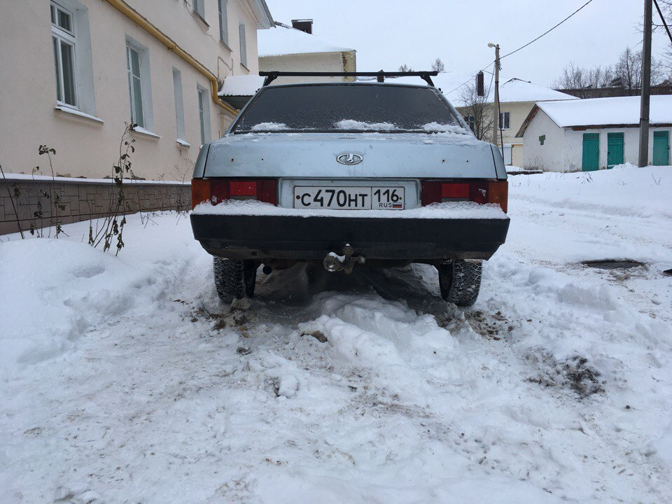 Ставлю задние брызговики от ВАЗ 2113-2115 на ВАЗ 21099 — Lada 21099, 1 ...
