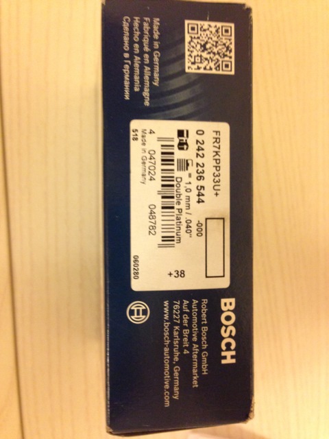 0242236544 Свеча зажигания BOSCH | Запчасти на DRIVE2