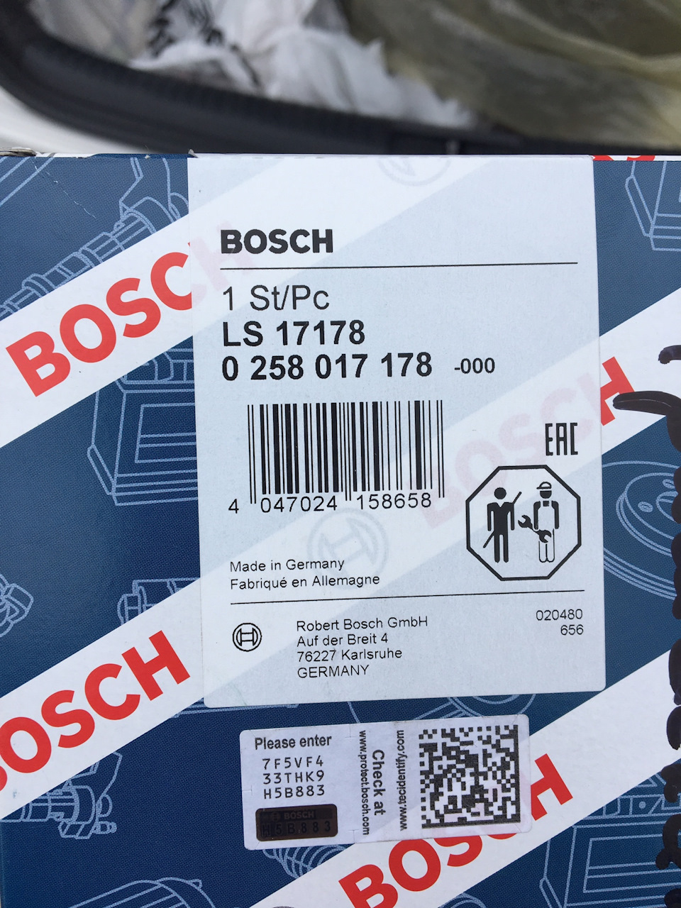 0258017178 ЛЯМБДА-ЗОНД BOSCH | Запчасти на DRIVE2