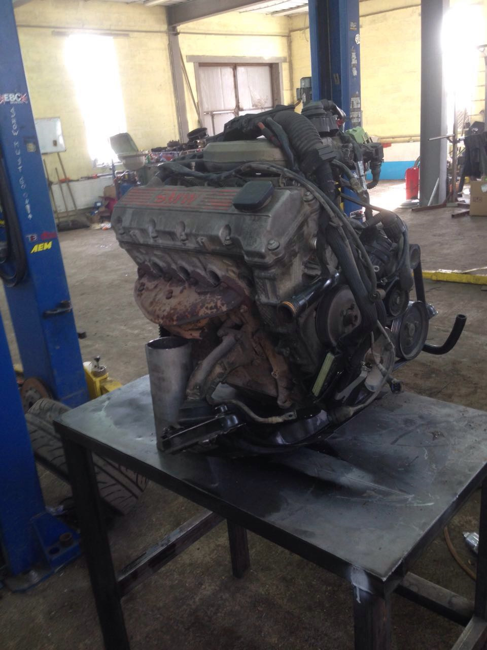 Извлечение Двигателя M43B18 — BMW 3 series (E36), 2,5 л., 1998 года ...