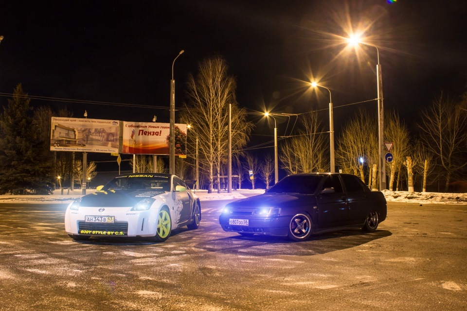 Nissan 350z Ken Block vs 2110 SundownAudio — Lada 21104, 1,7 л, 2002 ...
