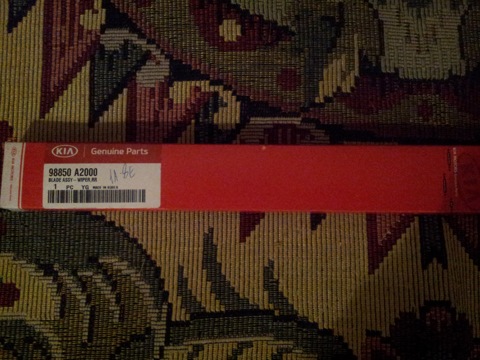 98850A2000 Щетки стеклоочистителя KIA HYUNDAI | Запчасти на DRIVE2