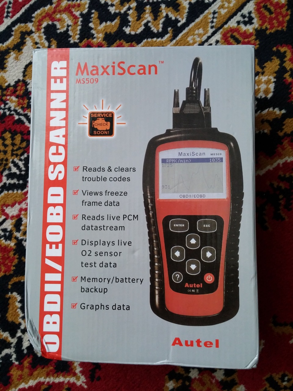 Autel MaxiScan MS509 — Mercedes-Benz C-Class (W203), 2,2 л, 2004 года ...