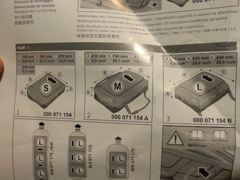 000071154 Сумка Audi для бокса VAG | Запчасти на DRIVE2