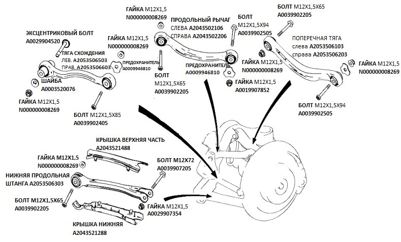 A0039902205 Болт м12. Mercedes | Запчасти на DRIVE2