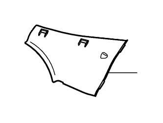 8693157 Брызговик левый Volvo | Запчасти на DRIVE2