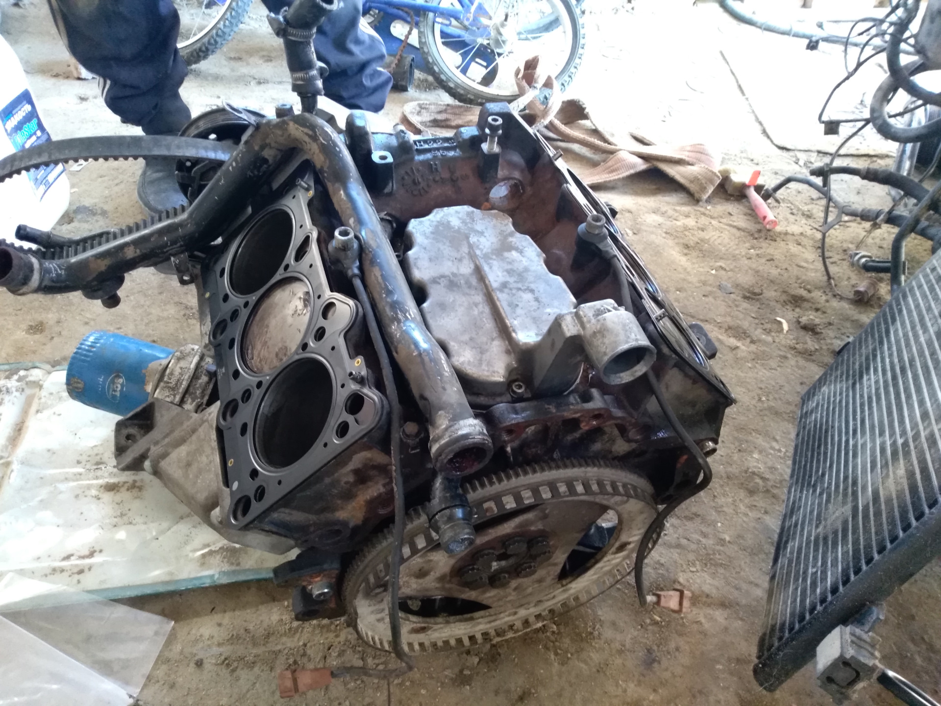 Сменил сердце Зеленке)) — Audi A4 (B5), 2,4 л, 1998 года | другое | DRIVE2