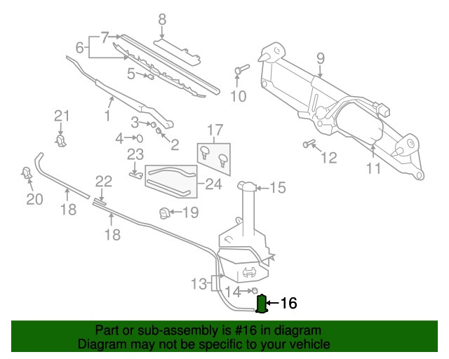985103L000 Насос стеклоомывателя центробежного типа для легковых ...