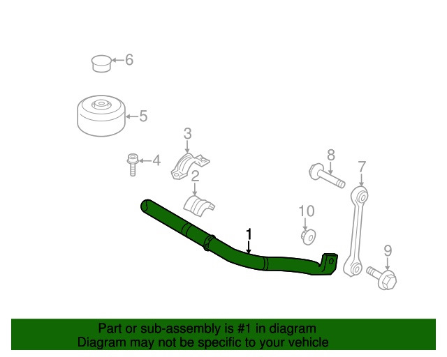 7L0411025E Стабилизатор VAG | Запчасти на DRIVE2
