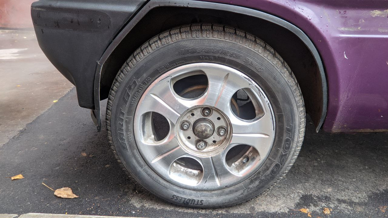 Переход на 13 дюймовые колеса и 4 шпильки — СеАЗ 11113 Ока, 0,7 л, 2003 ...