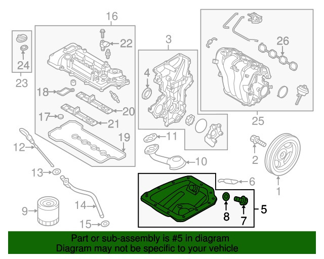 215102B020 Масляный поддон двигателя KIA HYUNDAI | Запчасти на DRIVE2
