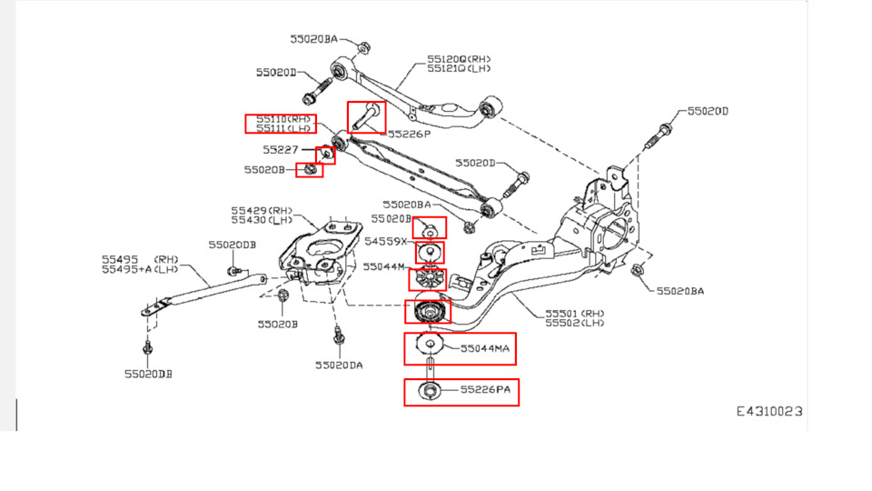 Рулевая Рейка, Болты Развальные Задние — Nissan Qashqai (1G), 2 л, 2011 ...