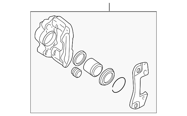 4605A263 СУППОРТ ЗАДНЕГО ТОРМОЗА, ЛЕВЫЙ, КОМПЛЕКТ Mitsubishi | Запчасти ...