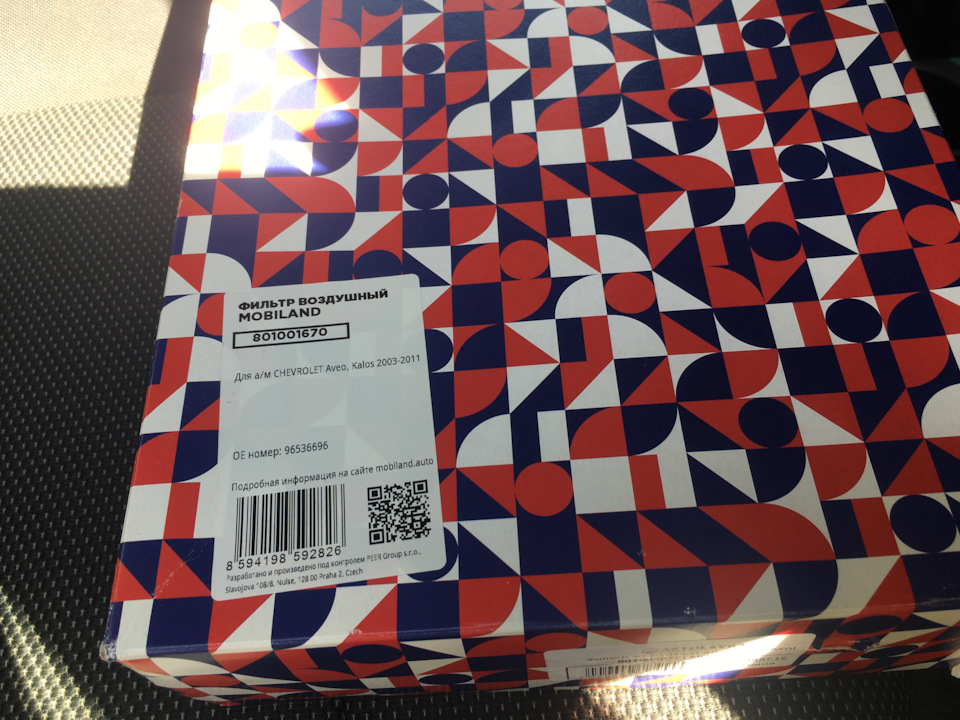 96536696 Фильтр воздушный / Chevrolet Aveo 03~ GM | Запчасти на DRIVE2