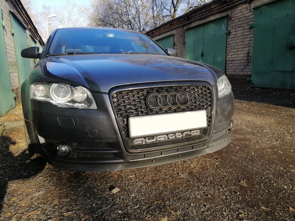 Передний бампер и фароомыватели — Audi A4 (B7), 2 л, 2006 года | своими ...
