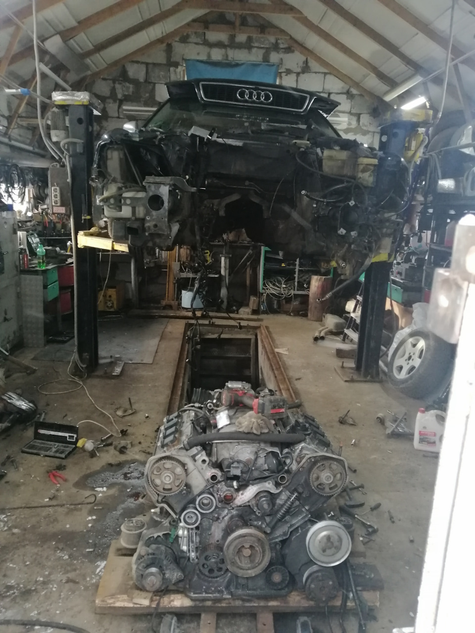 Install мотора abz — Audi A8 (D2), 1,9 л, 1994 года | тюнинг | DRIVE2