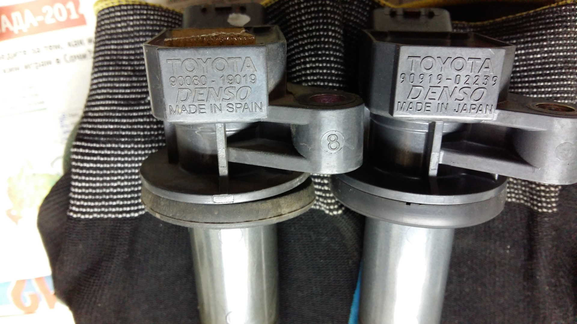 Замена катушек зажигания 90080-19019 на 90919-02239 — Toyota Avensis II ...