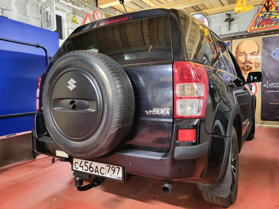 Wi-Fi камера заднего вида. Установка в колпак от 3D — Suzuki Grand Vitara (2G), 2 л, 2007 года ...