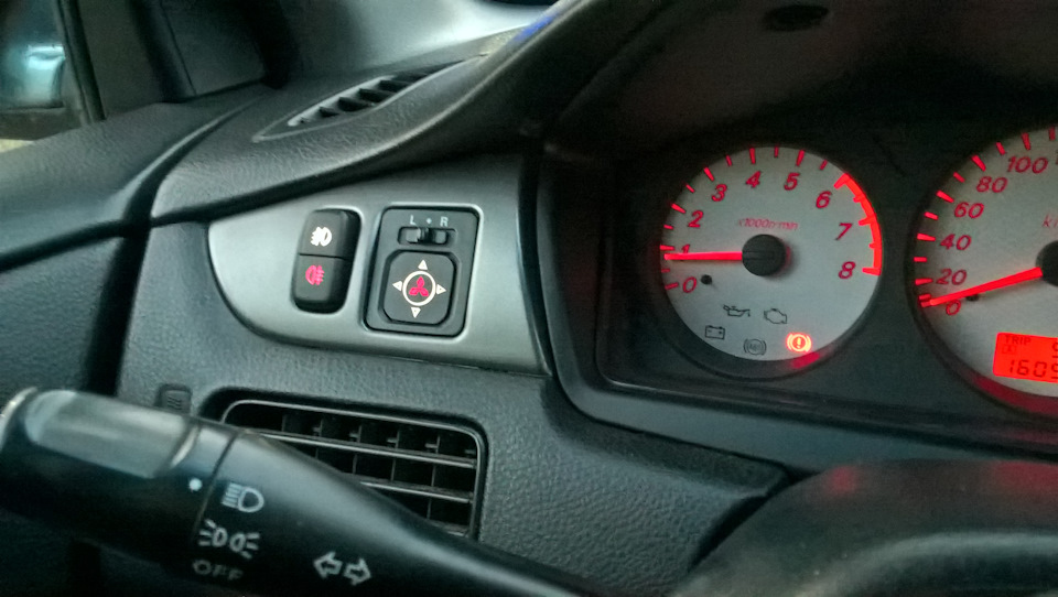 Двойная кнопка ПТФ — Mitsubishi Lancer IX, 1,6 л, 2007 года ...