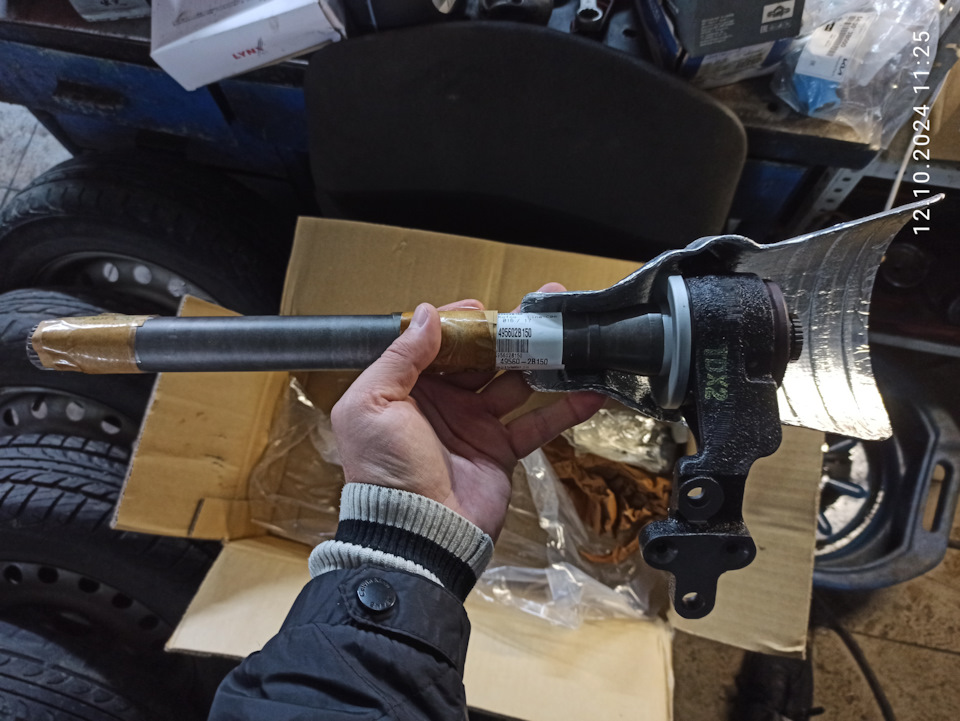 Замена вала промежуточного подвеного, правого внутреннего шрус (шарнир ...