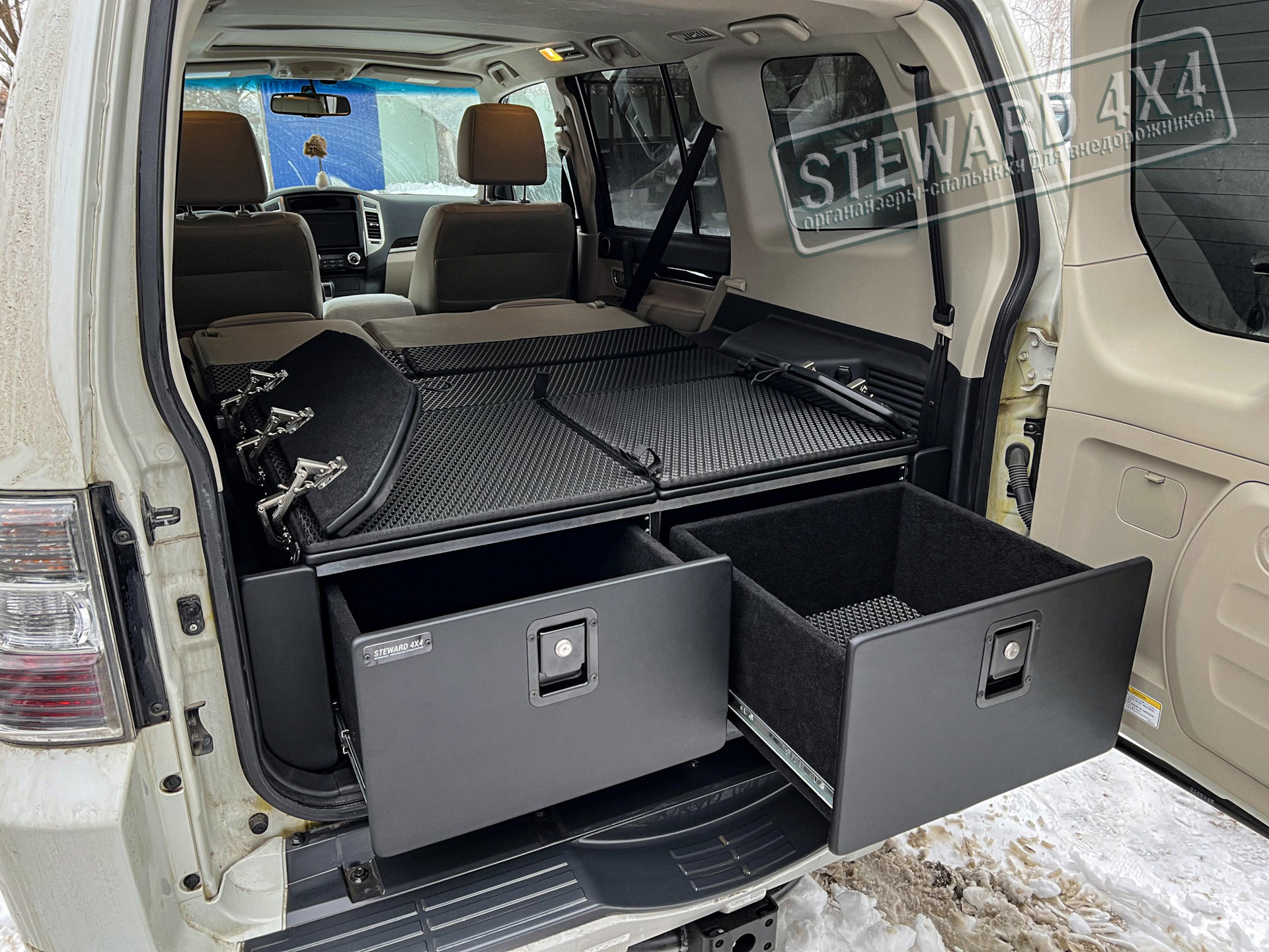 Органайзеры — спальники для Mitsubishi Pajero 3/4. — STEWARD 4x4 на DRIVE2