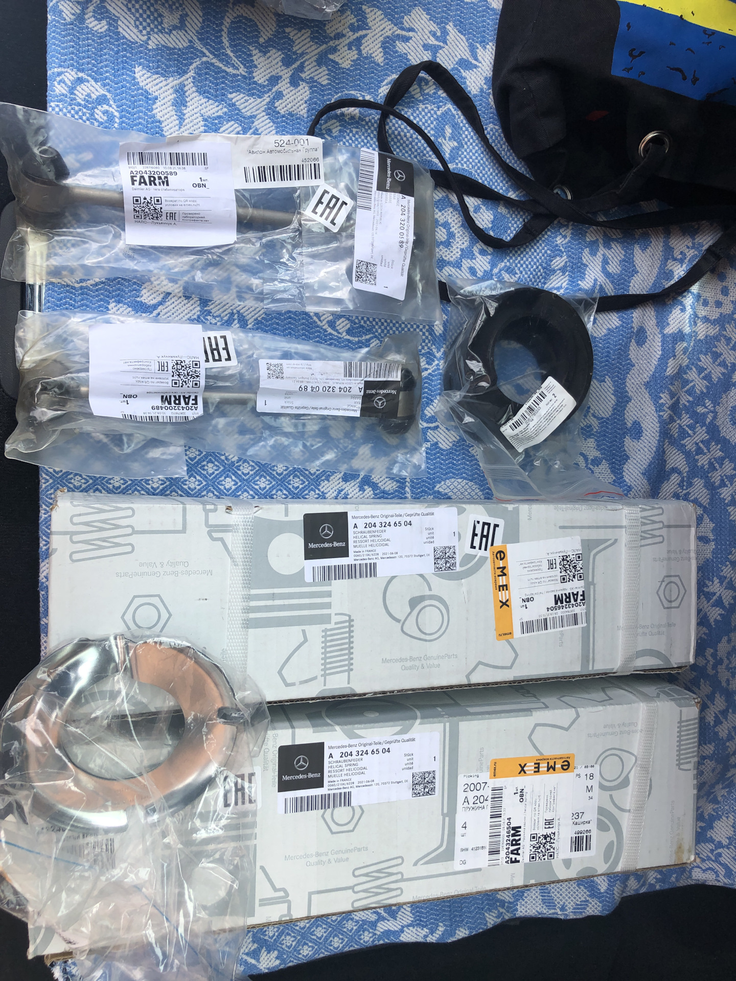 Замена задних пружин, тяг заднего стабилизатора и манжета рулевого вала ...