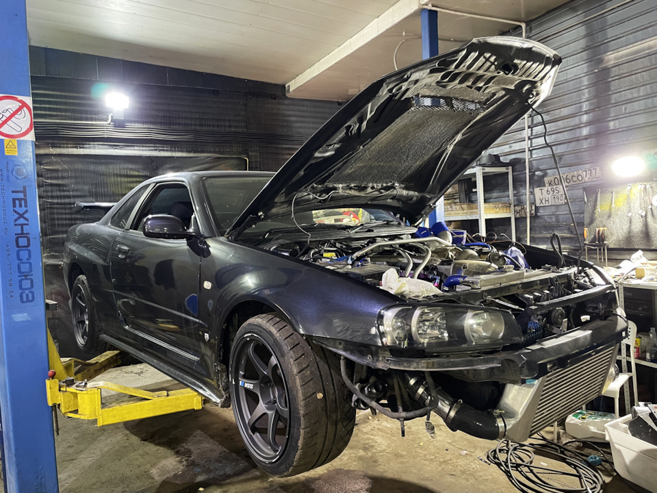 Greddy Intake & Intercooler — Nissan Skyline (R34), 2,6 л, 1998 года ...