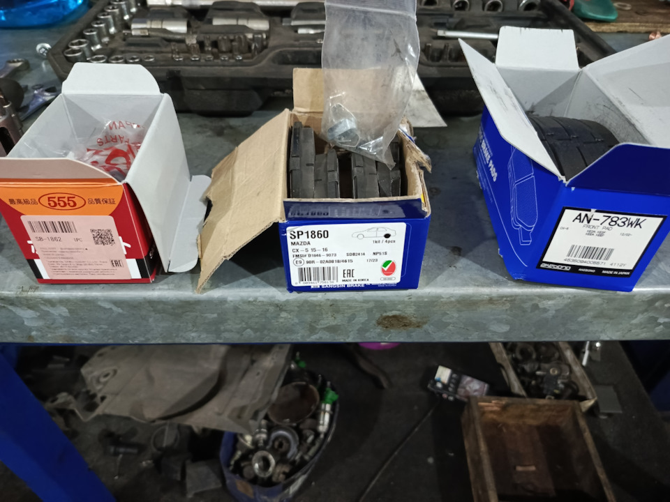 AN783WK Колодки передние MAZDA CX-5 AN-783WK AKEBONO | Запчасти на DRIVE2