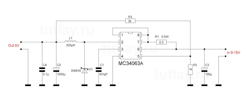 Преобразователь на MC34063A — Сообщество «Сообщество Видеоблогеров» на ...