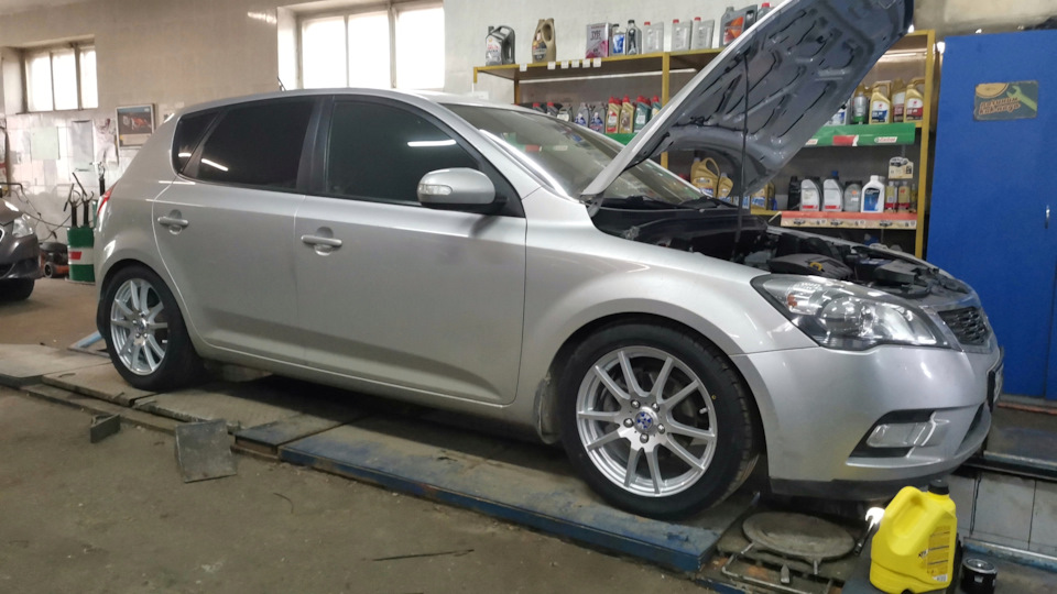 Cee'd на r17 215/50 и пружин H&R sport -35 — KIA Ceed (1G), 1,6 л, 2012 ...