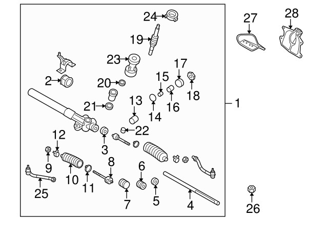 577242S000 Рулевая тяга KIA HYUNDAI | Запчасти на DRIVE2