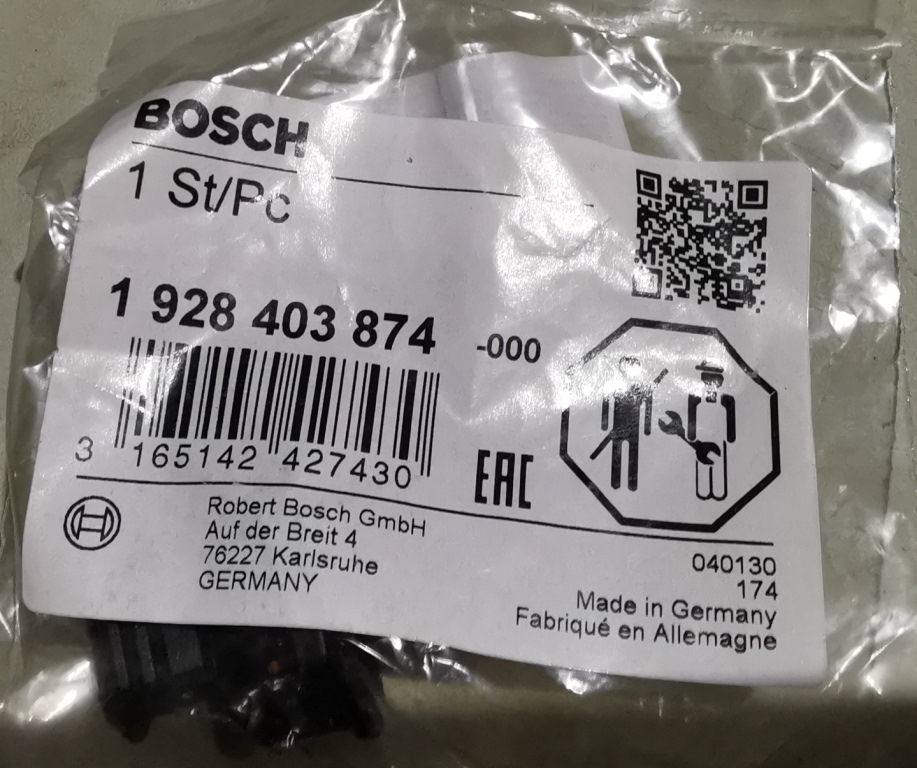1928403874 Штекер BOSCH | Запчасти на DRIVE2