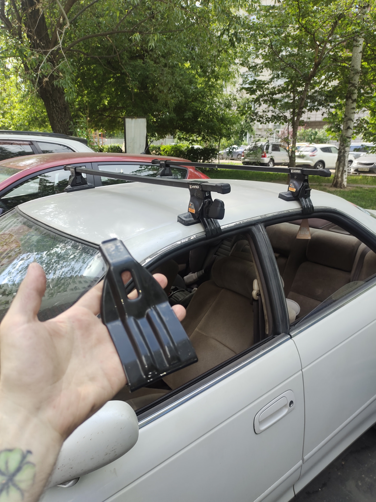 Покупка багажника inno in su + k152 — Toyota Mark II (90), 3 л, 1996 года | аксессуары | DRIVE2