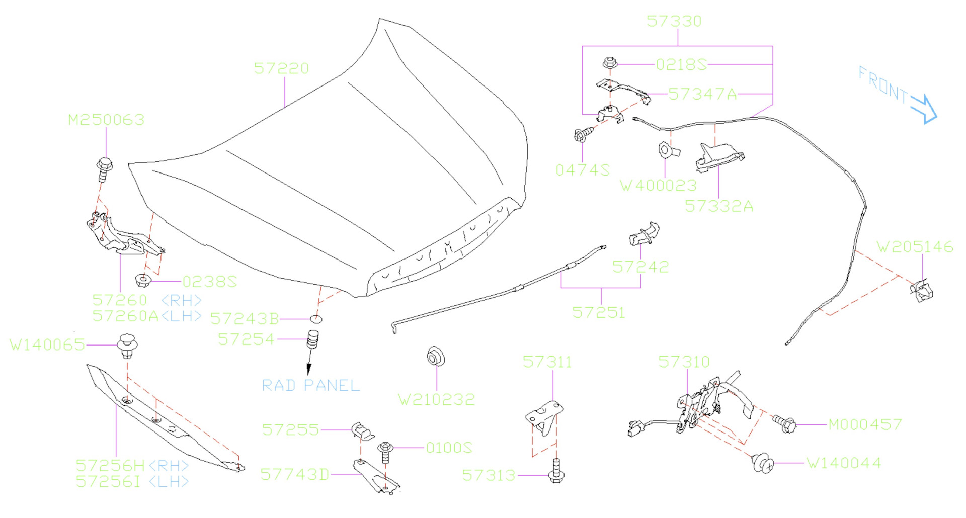 Капоты 57229SJ0019P vs 57229SJ0009P: в чем отличие? — Subaru Forester ...