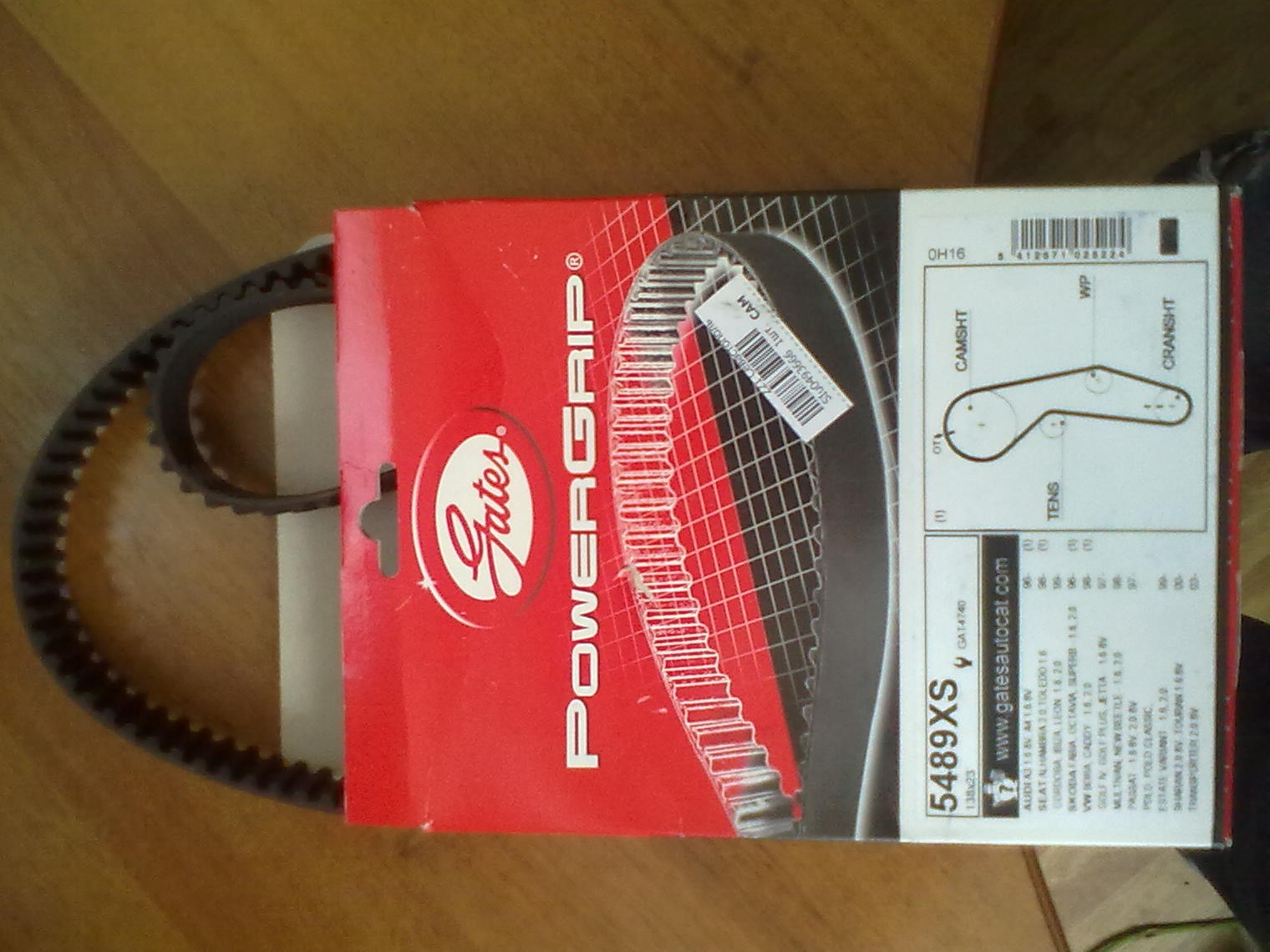 5489XS Ремень ГРМ GATES | Запчасти на DRIVE2