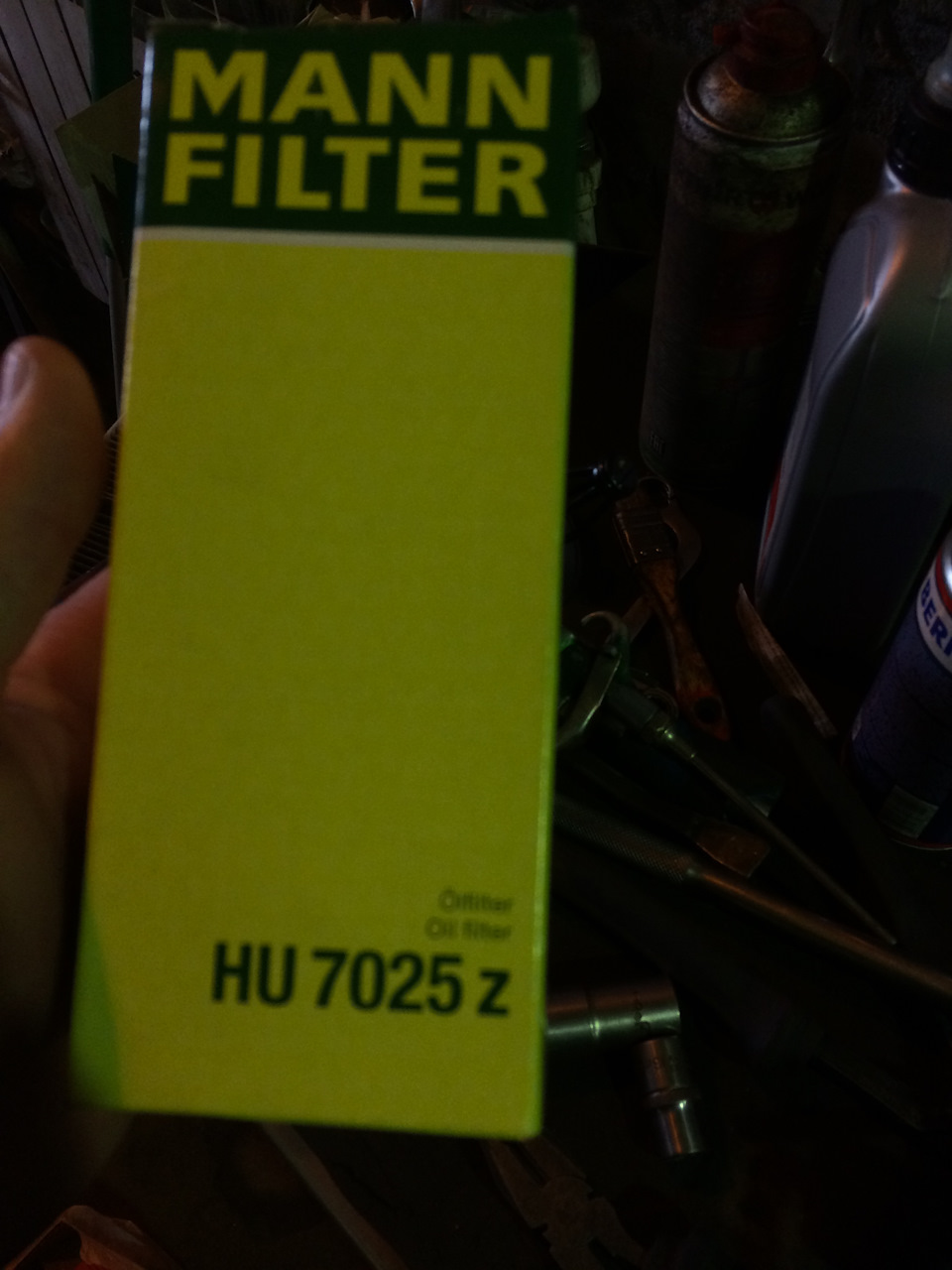 HU7025Z Масляный фильтроэлемент без металлических частей MANN FILTER ...