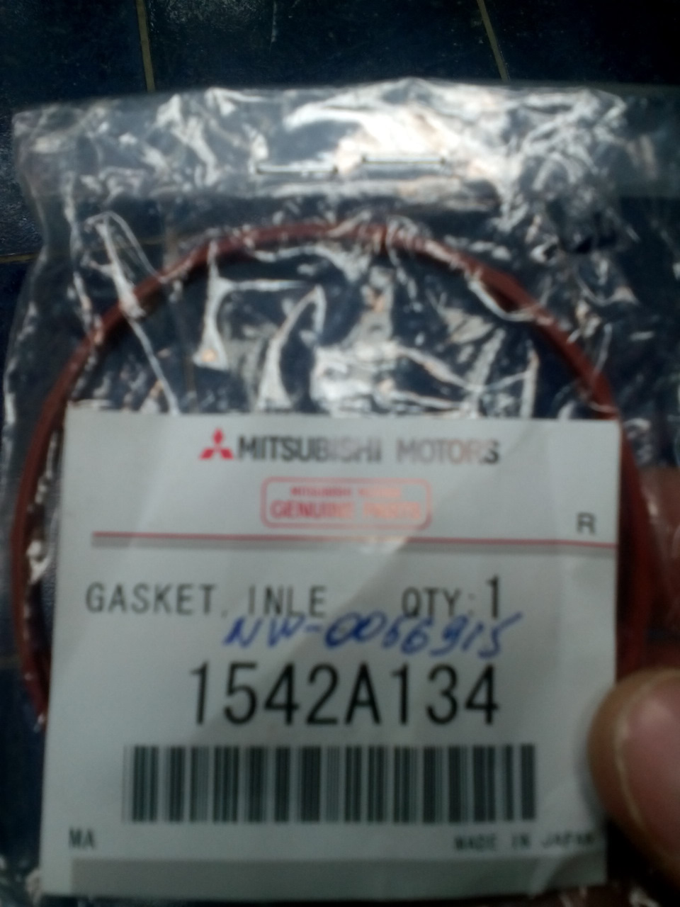 1542A134 ПРОКЛАДКА ВПУСКНОГО КОЛЛЕКТОРА Mitsubishi | Запчасти на DRIVE2