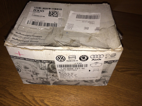 1J0698151M Колодки тормозные дисковые комплект VAG | Запчасти на DRIVE2