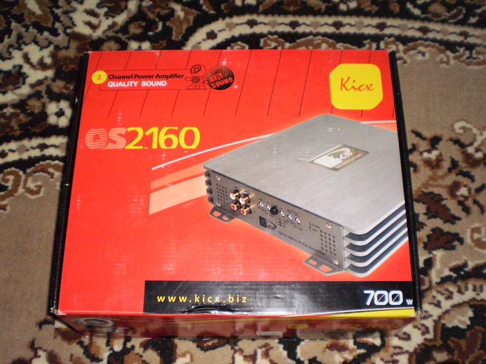 Усилитель для фронта Kicx QS 2.160 — Renault Logan (1G), 1,4 л, 2008 года | автозвук | DRIVE2