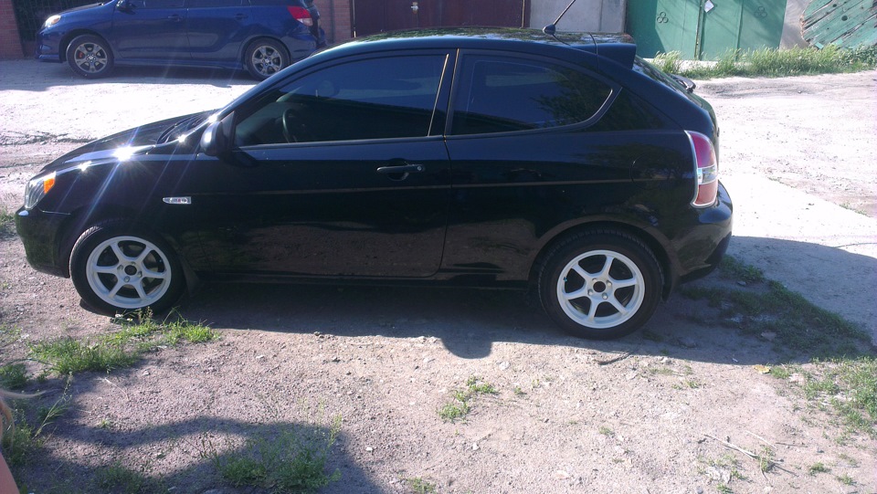 Наконец новая обувка R15 — Hyundai Verna (MC), 1,6 л, 2009 года ...
