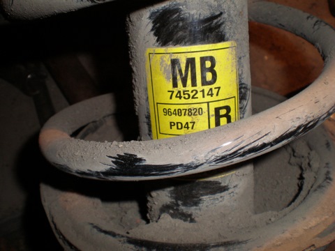 96407820 Стойка передняя правая с амортизатором / Chevrolet Lacetti 03 ...