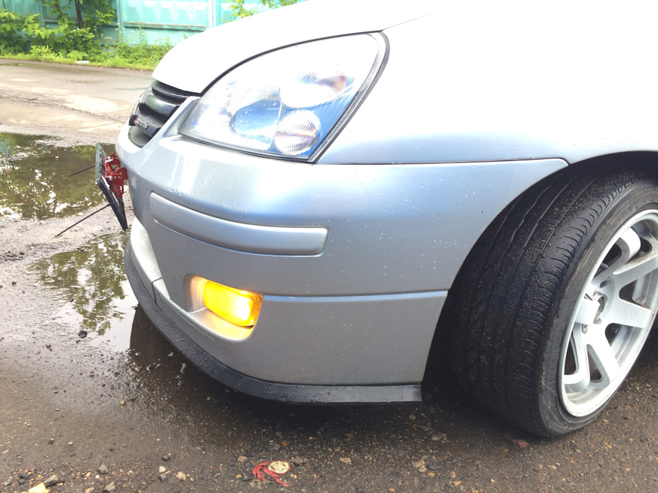 #JDM крепление номера + губа на бампер — Suzuki Liana, 1,6 л, 2005 года ...