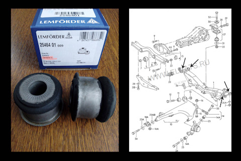2546401 Сайлентблок подвески LEMFORDER | Запчасти на DRIVE2