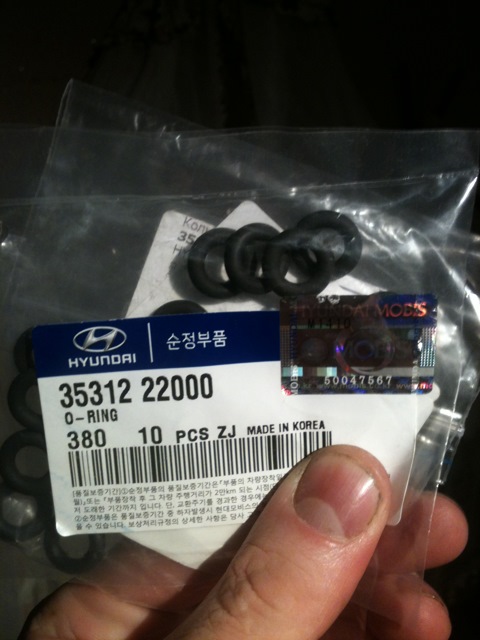 3531222000 Кольцо инжектора уплотнительное KIA HYUNDAI | Запчасти на DRIVE2