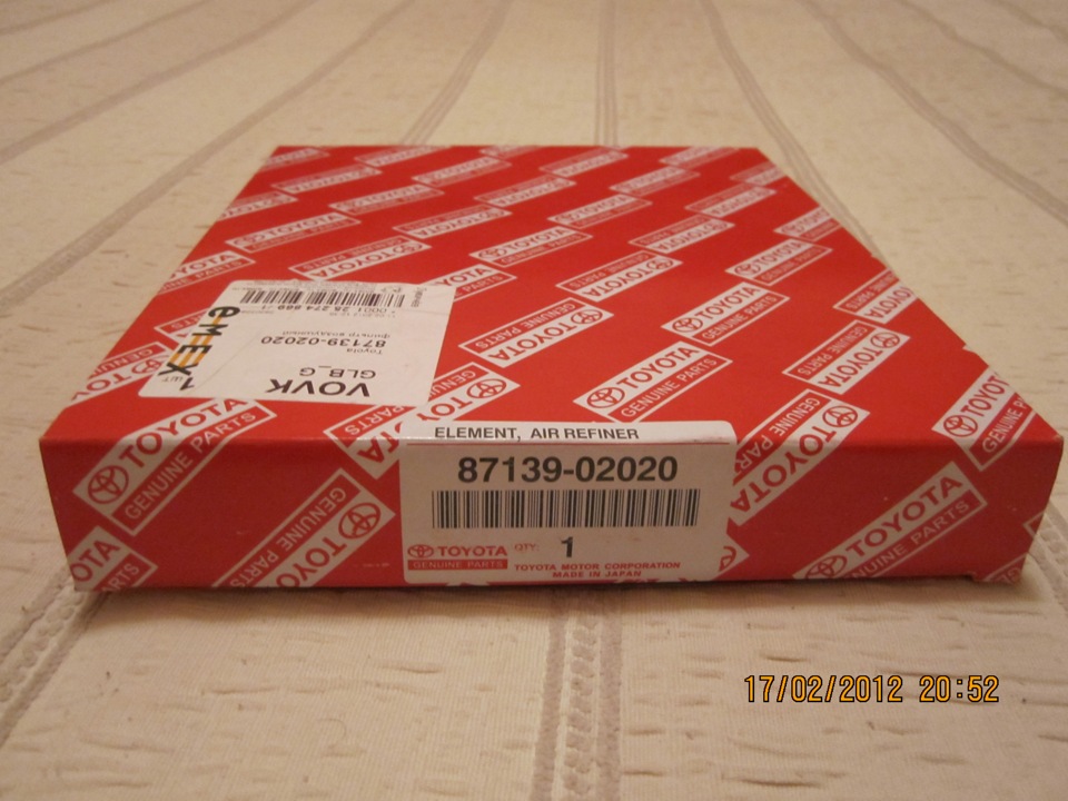 Расходники для очередного ТО. — Toyota Camry (XV40), 2,4 л, 2008 года ...