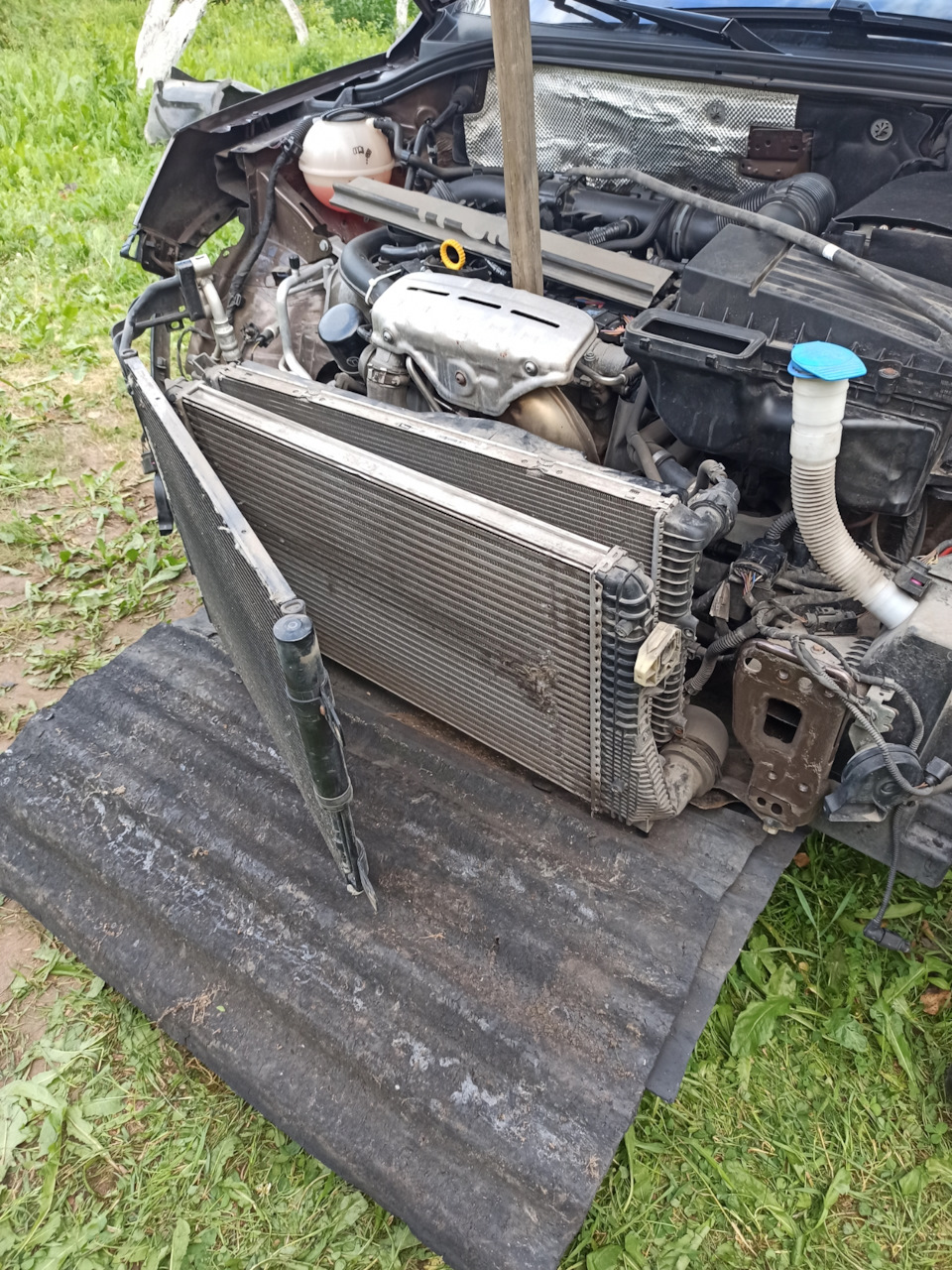 Мойка радиаторов. Эпизод 2. — Volkswagen Tiguan (1G), 1,4 л, 2014 года ...