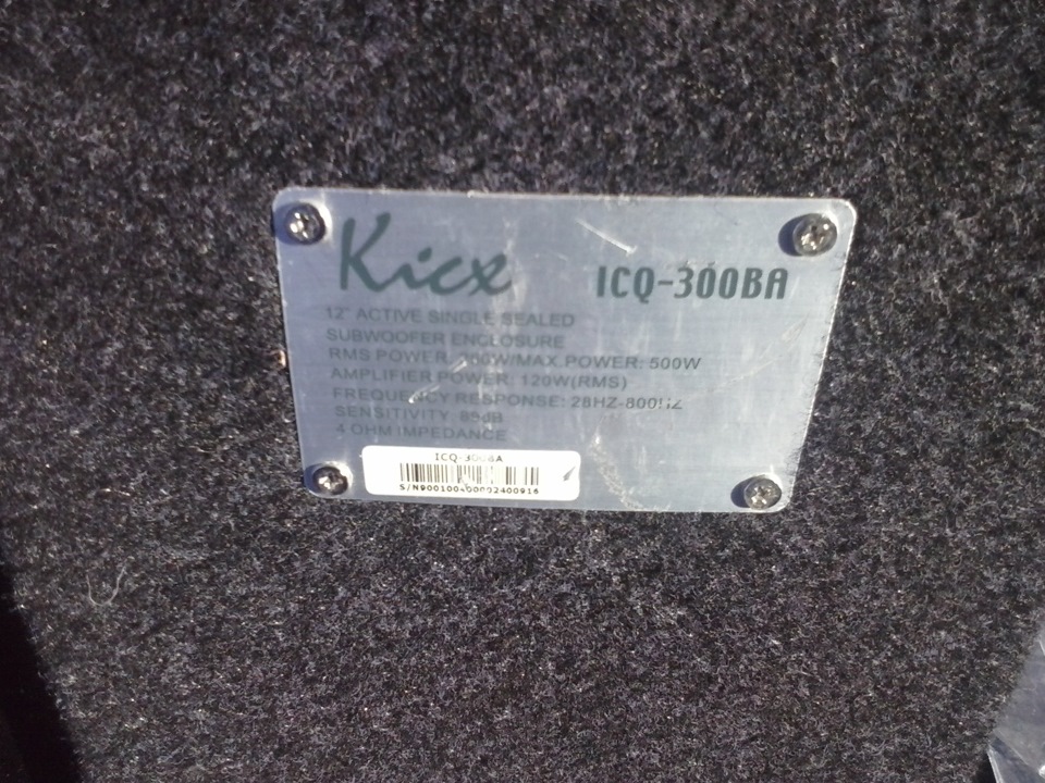 Купил сабвуфер Kicx ICQ 300BA — Lada Granta, 1,6 л, 2013 года | автозвук | DRIVE2