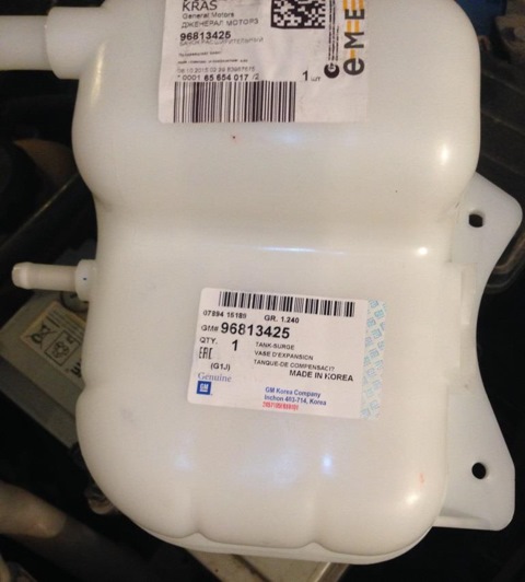 96813425 Бачок расширительный радиатора / Chevrolet Lacetti, Nubira 05 ...