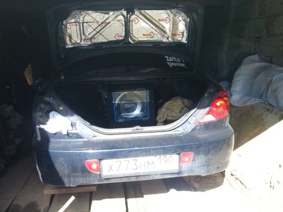 пленка на задние фары часть 1 — KIA Spectra, 1,6 л, 2008 года ...