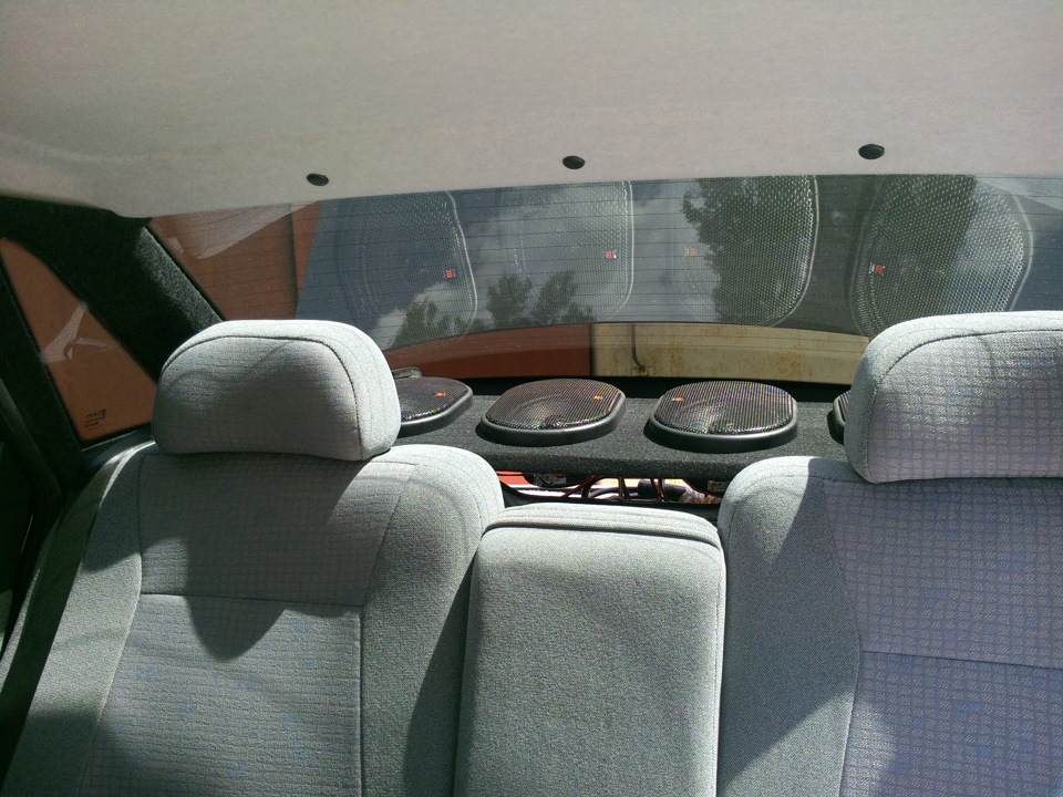 Полка акустическая, блинница. Хэндмэйд))) — Lada 21101, 1,6 л, 2008 ...